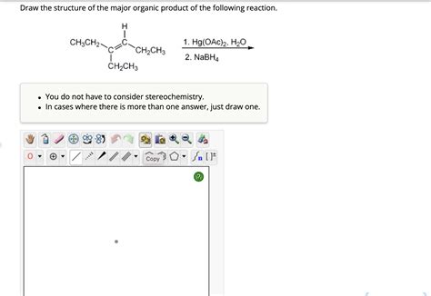Solved Draw The Structure Of The Major Organic Product Of