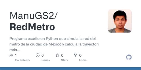 GitHub ManuGS RedMetro Programa Escrito En Python Que Simula La Red Del Metro De La Ciudad