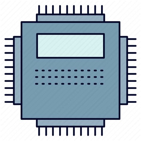 Computer Hardware Pc Processor Technology Icon