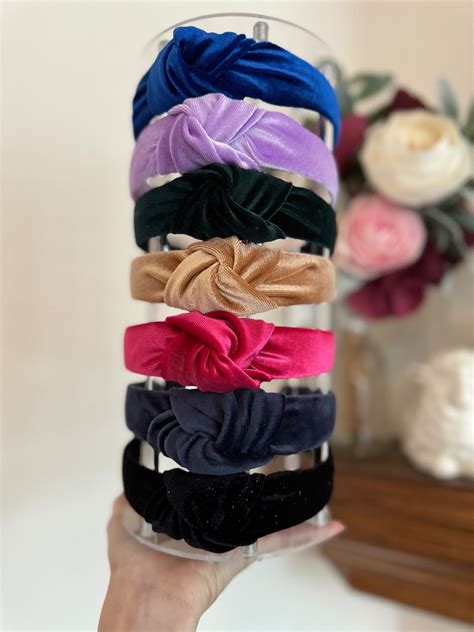 Knotted Velvet Headband Comfortable Hair Accessory Etsy