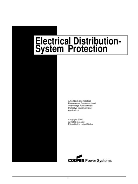 Electrical Distribution System Protection Cooper Pdf Fuse