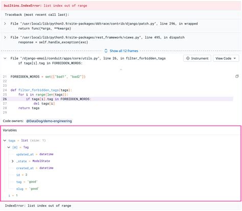 exception replay in error tracking
