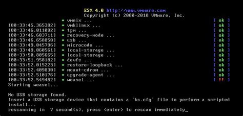 Different Options In ESX Installation