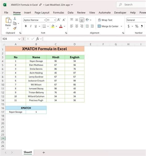 Xmatch Formula In Excel2 Pk An Excel Expert
