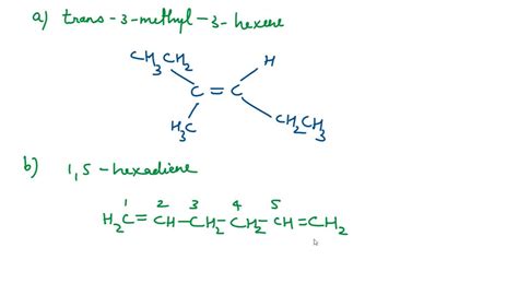 Solved Write A Structural Formula For Each Of The Following A Trans