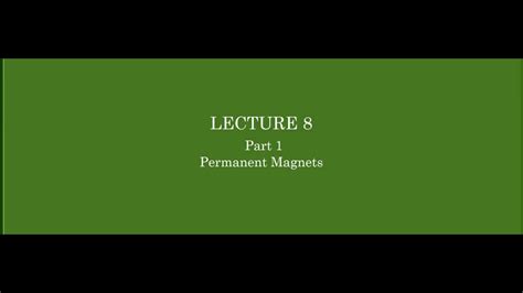 lecture8 part1 youtube