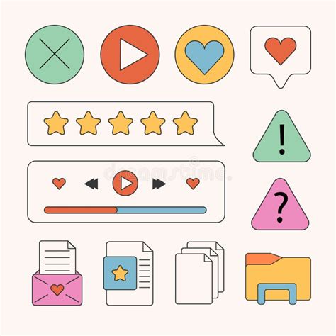 retro interface ui computer system stock illustrations 215 retro