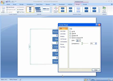 Office 2007 Demo Create A Flow Chart YouTube
