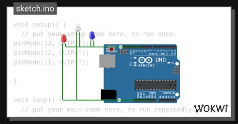 Led Light Wokwi ESP STM Arduino Simulator