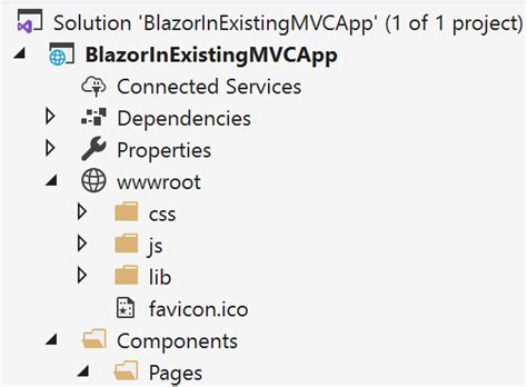 Integrating Blazor Components Into Existing Aspnet Core Mvc