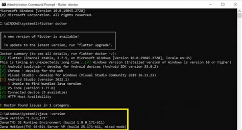 How To Fix Flutter Doctor Android Studio Unable To Find Bundled Java Version On Windows