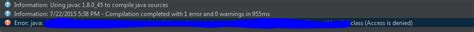Java Intellij Gives Error Access Denied When I Try To Do Perform