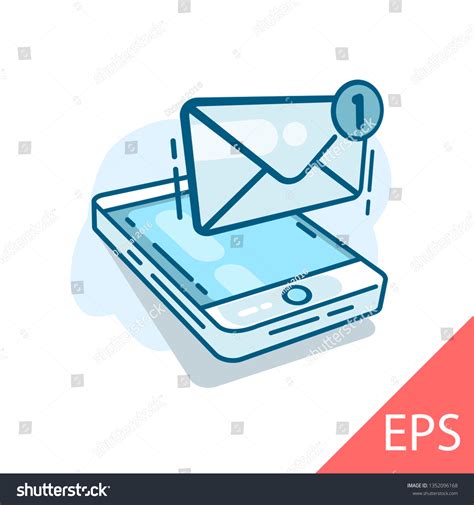 Window New Inbox Email Notification On Stock Vector Royalty Free Shutterstock