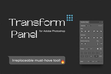Transform Panel For Adobe Photoshop