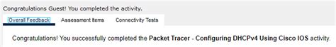 7 4 1 packet tracer implement dhcpv4 instructions answer