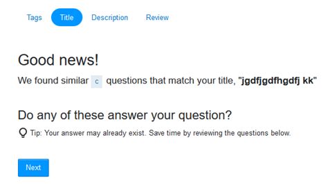 “ask A Question” Wizard Prototype Meta Stack Overflow