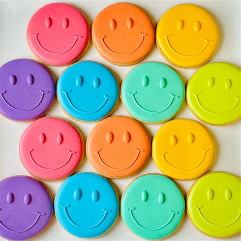 Smiley Face Decorated Sugar Cookie Double Batch Bakery Online Bakery