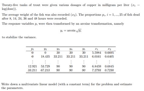 Self Study Mutlivariate Modelling Cross Validated