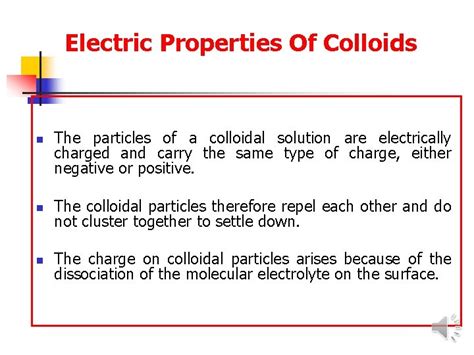COLLOIDS Optical Properties Of Colloids FaradayTyndall Effect