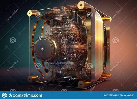 Quantum Computing Microchip 5g Cpu Stock Illustration Illustration Of Component Server 271711640