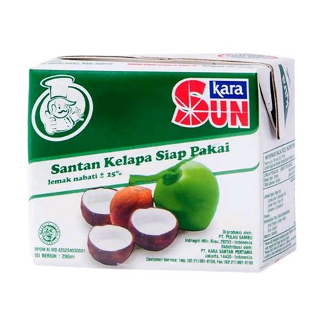Jual Sun Kara Santan Ktk 200 Ml Shopee Indonesia