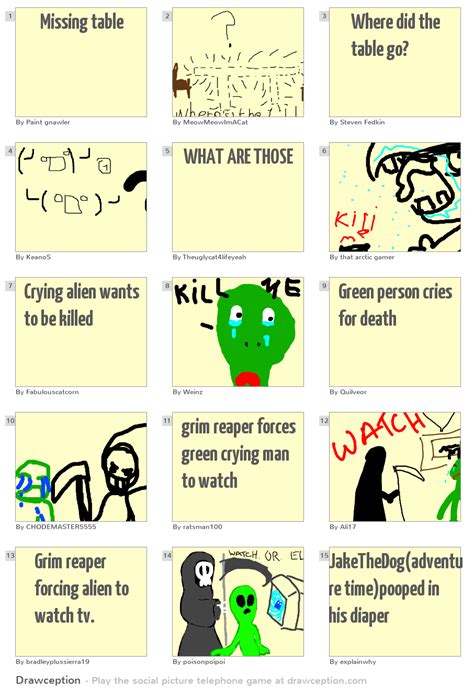 Missing Table Drawception