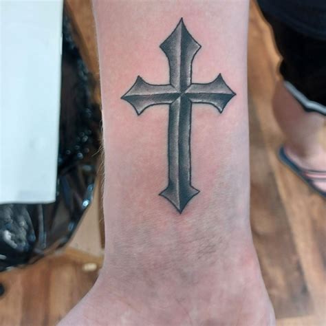Simple Cross Tattoos For Men On Wrist