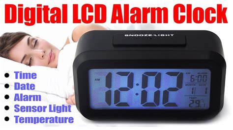 How To Setup Digital Smart LED Alarm Clock With Temperature Display I Backlight YouTube