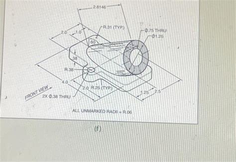 Solved Problem 4 Dimensioning Practice 14102 F Refer To