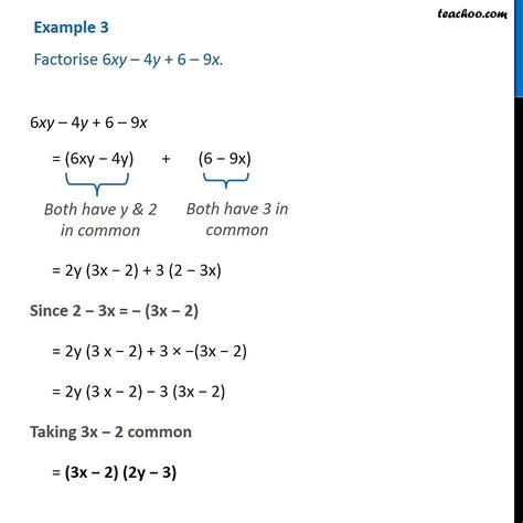 Example Factorise Xy Y X Chapter Class Teachoo
