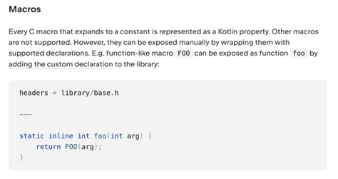 Why Kotlinnative C Interop Not Supporting C Preprocessors Such As