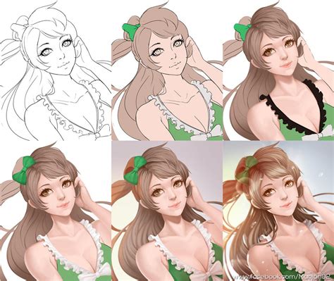 Как рисовать аниме персонажа в фотошопе 80 фото