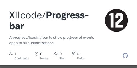 GitHub XIIcode Progress Bar A Progress Loading Bar To Show Progress Of Events Open To All