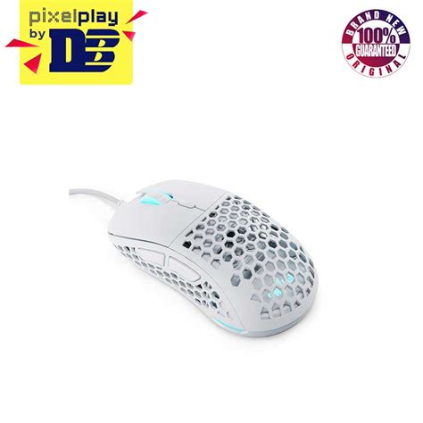Pwnage Ultra Custom Symm Wired Rgb Gaming Mouse Honeycomb Sides White W Uc S H W Shopee