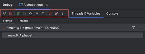 Debug（调试）工具窗口 Intellij Idea 文档