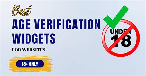 6 Best Free Age Verification Widgets For Websites In 2025