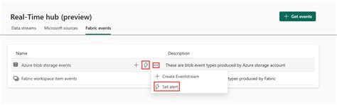 Set Alerts On Azure Blob Storage Events In Real Time Hub Microsoft