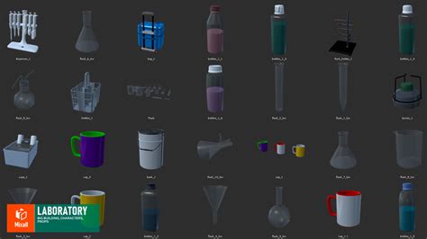 Laboratory Big Building Characters And Props
