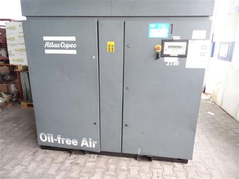 Used Zt145 Industrial Screw Rotary Oil Free Dry Two Stage Atlas Copco