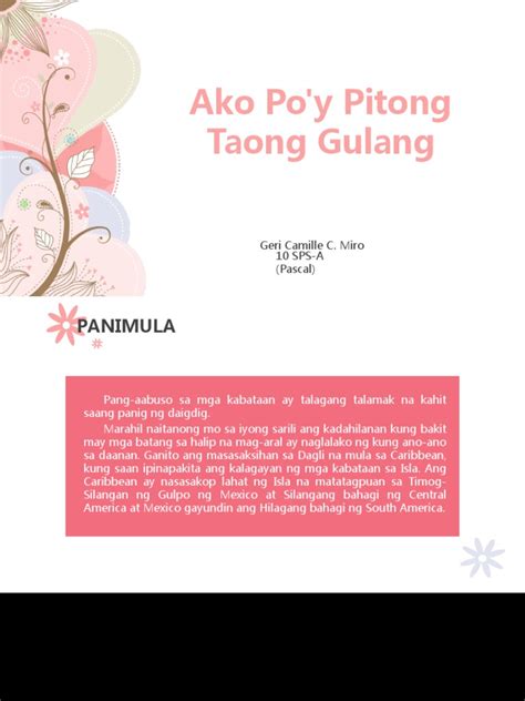 Ako Poy Pitong Taong Gulang Pdf