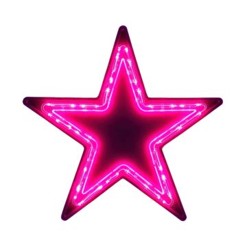 Neon Pink Star Banner Neon Star Neon Neon Sign Shape Png Transparent Image And Clipart For