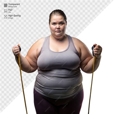 Premium Psd Determined Woman Exercising With Resistance Bands On