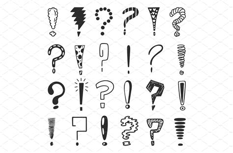 Exclamation And Question Points Vector Graphics ~ Creative Market