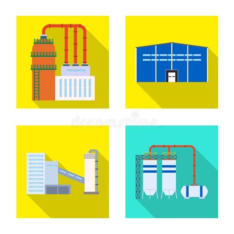 Vector Design Of Architecture And Technology Symbol Set Of Architecture And Building Stock