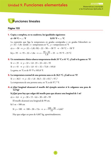 Tema 9 Dnfn de la sexualización de Unidad 9 Funciones elementales ESO Matemáticas