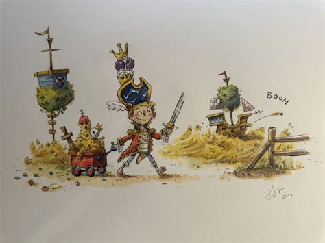 Pirates In Bad Bear Comicss One Comic Art Gallery Room