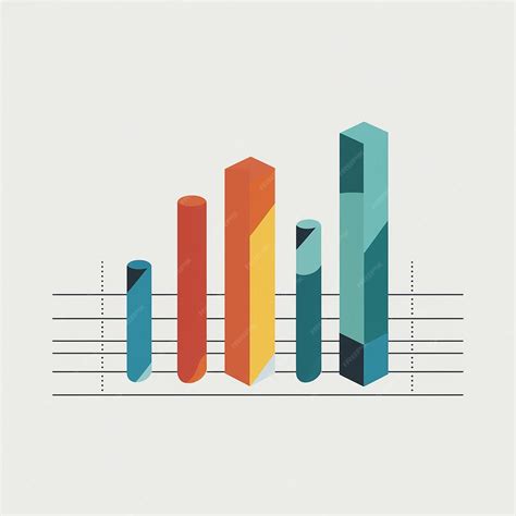 Premium Vector Vertical Bar Chart Displaying Five Bars Of Different Heights
