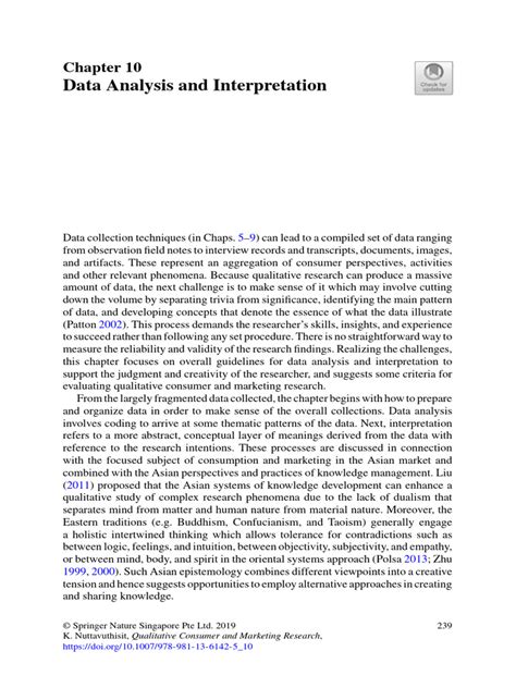 Data Analysis And Interpretation Pdf Data Qualitative Research