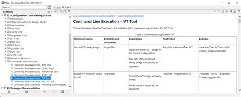 Command Line Interface For Ivt Nxp Community