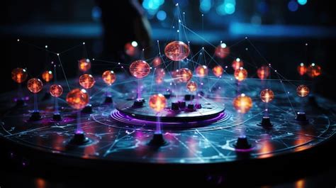 Premium Photo Quantum Communication Networks Technology Repeating Pattern